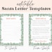 Santa Letter Template and Envelope, Personalized Letter From Santa ...