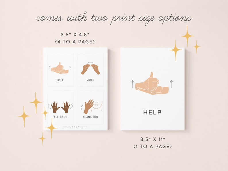 ASL American Sign Language Flash Cards Calming Corner - Etsy