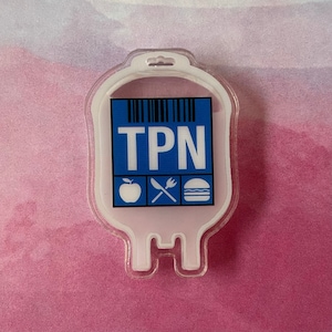 TPN IV Bag - Liquid Filled Swappable Badge Reel Design TOP - Etsy