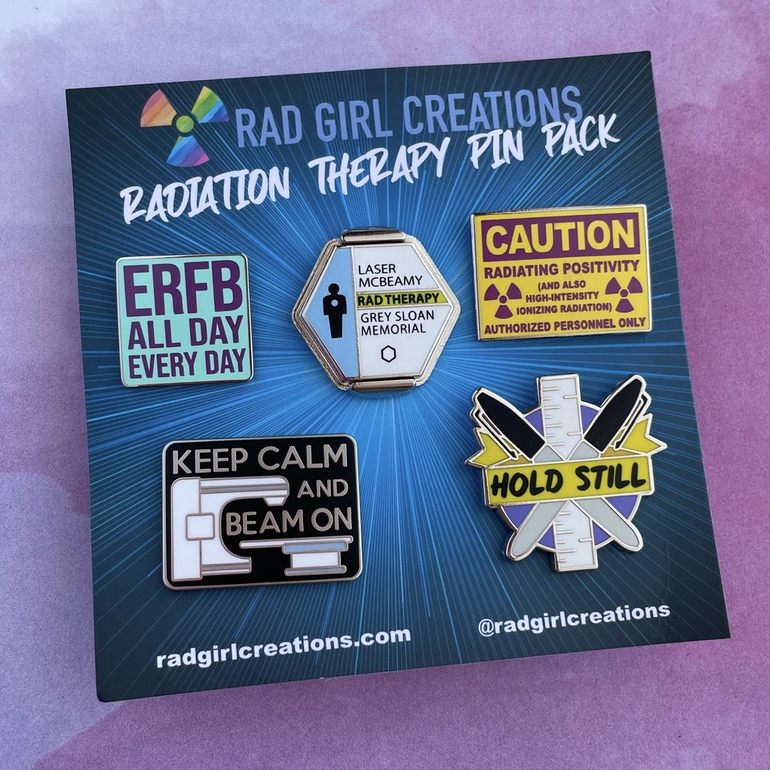 Radiation Therapy Pin Pack - Etsy