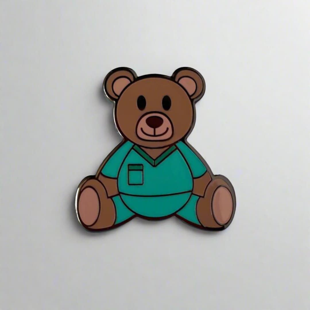 Scrubs Teddy Pin - Etsy