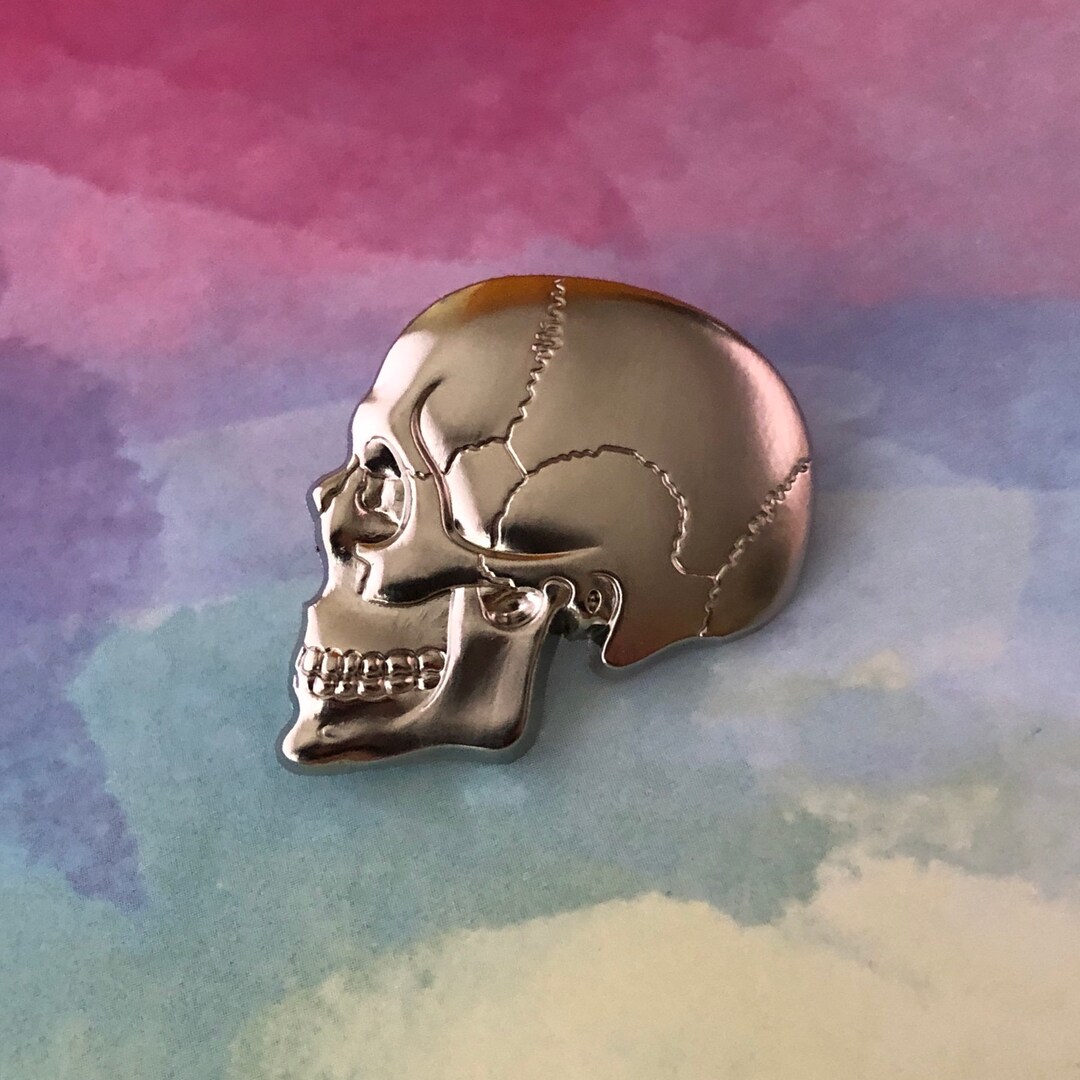 3D Textbook Anatomy Skull Enamel Pin- Medical Gift - Gift for Doctor ...