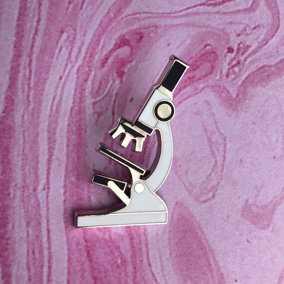 Teeny Tiny Microscope Pin | Etsy