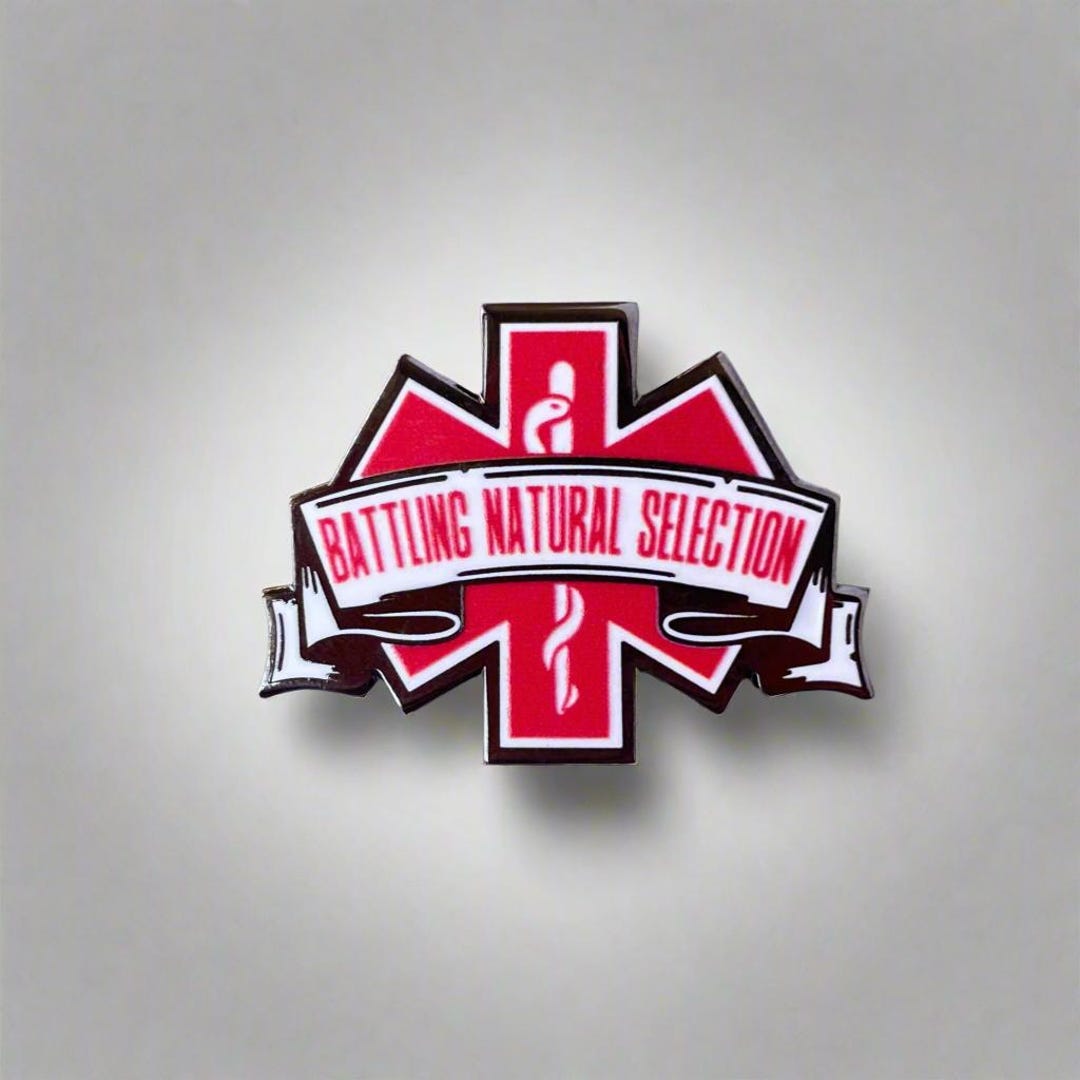 Battling Natural Selection Pin - Etsy
