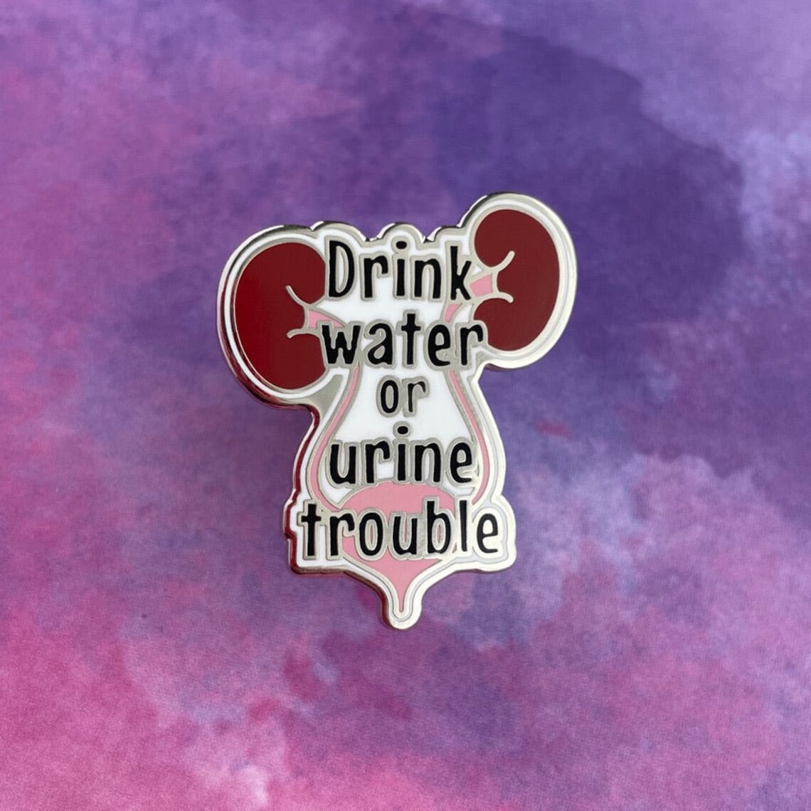 Drink Water Pin - Etsy