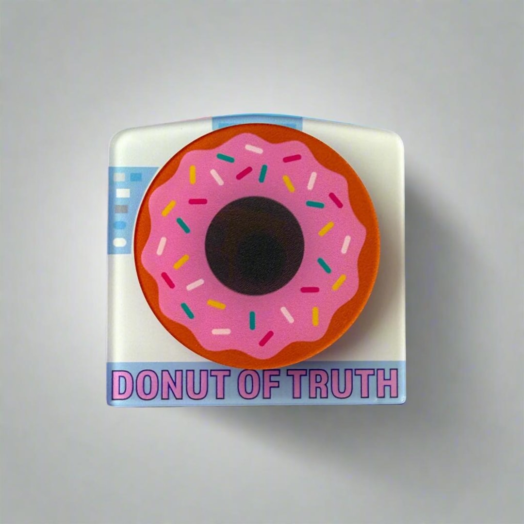 Donut of Truth - Spinning Acrylic Swappable Badge Reel Design TOP - Etsy