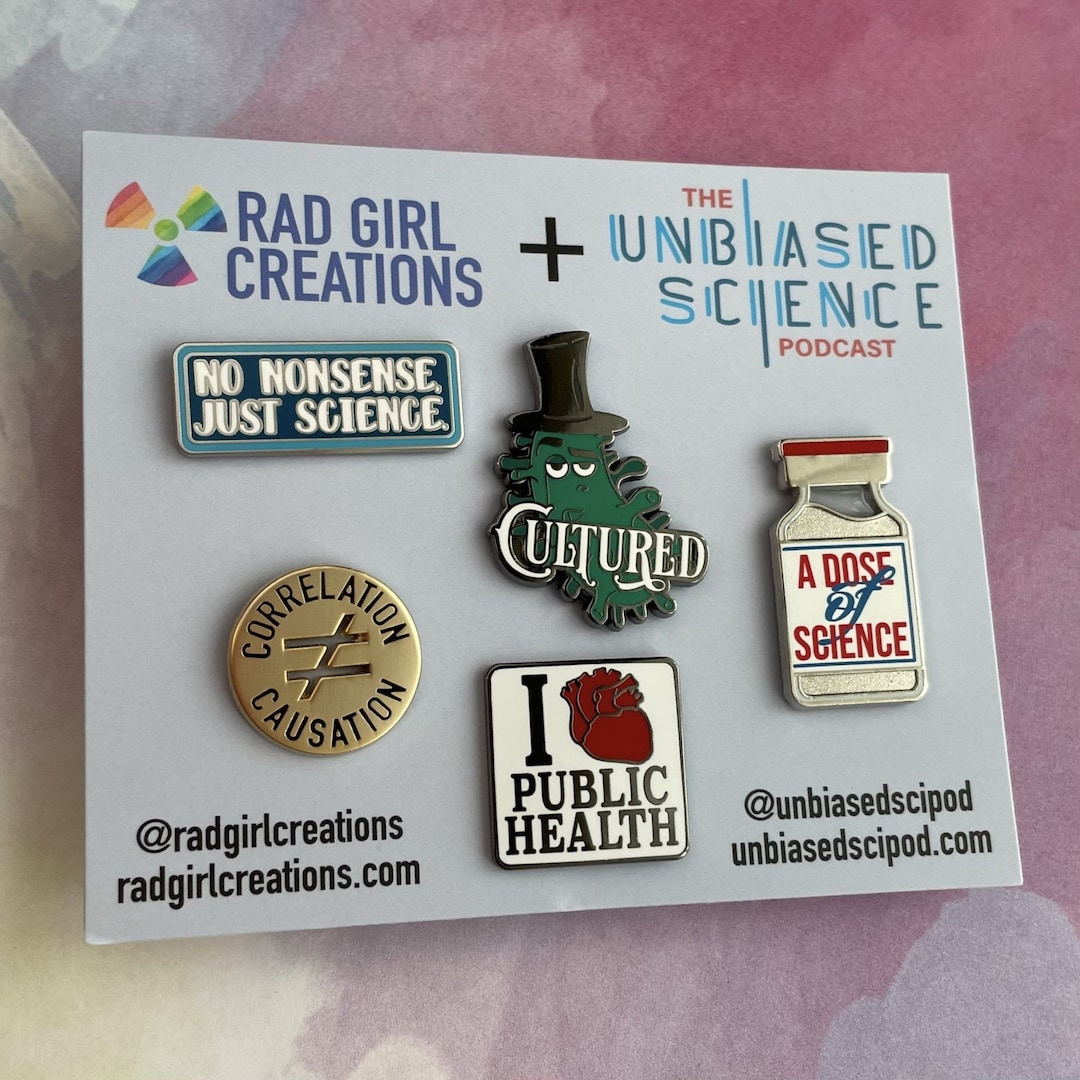 Unbiased Science Podcast Pin Pack - Etsy