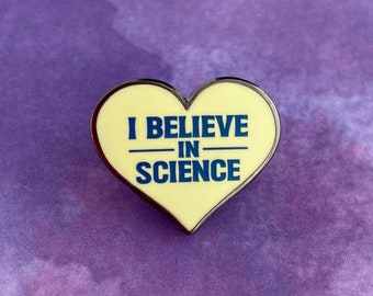 I Believe in Science Enamel Lapel Pin - Etsy