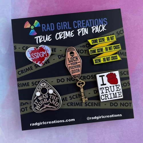 True Crime Addict Hard Enamel Pin - Etsy