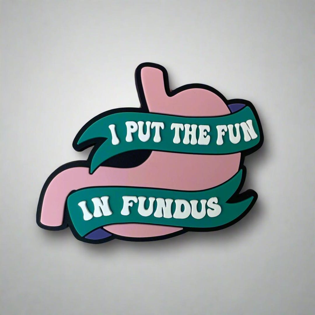 I Put the Fun in Fundus - PVC Swappable Badge Reel Design TOP - Etsy