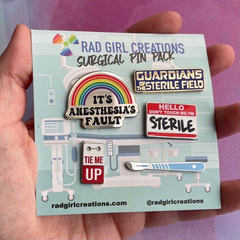 Surgical Enamel Pin Pack- Medical Gift - Gift for Doctor - Gift for ...