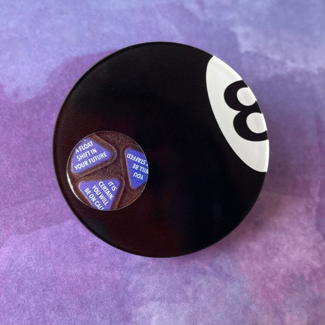 Unmagic Eight Ball Shaker Swappable Badge Reel Design TOP - Etsy