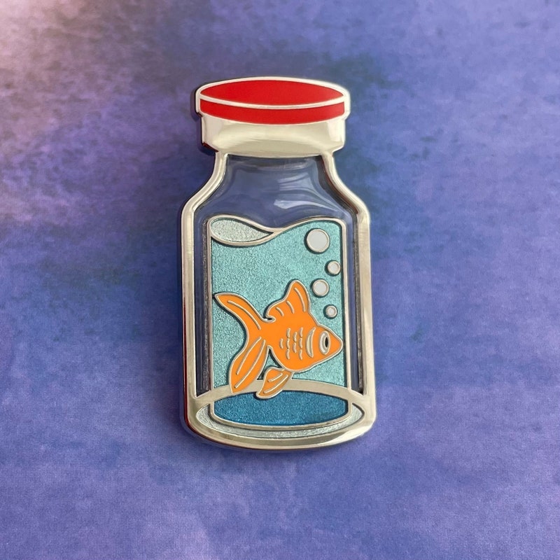 Goldfish Pin - Etsy