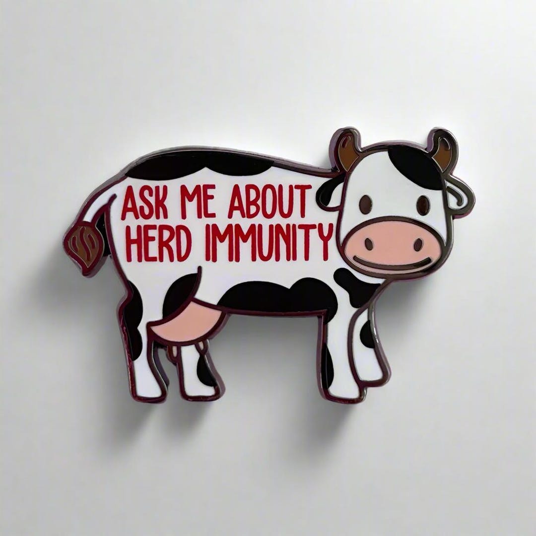 Herd Immunity Pin - Etsy