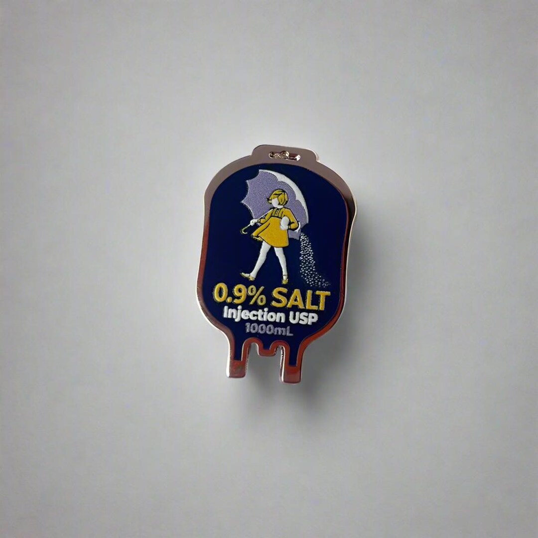 0.9% Salt IV Bag Pin - Medical Gift - Gift for Doctor - Gift for Nurse ...