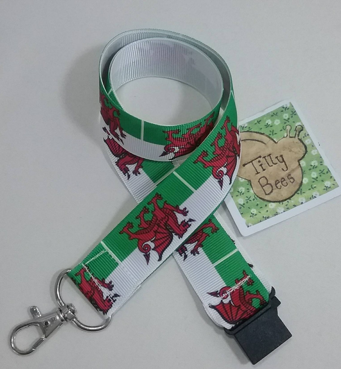 Lanyard Welsh Flag Wales Ensign Ribbon Key ID Badge Holder - Etsy UK