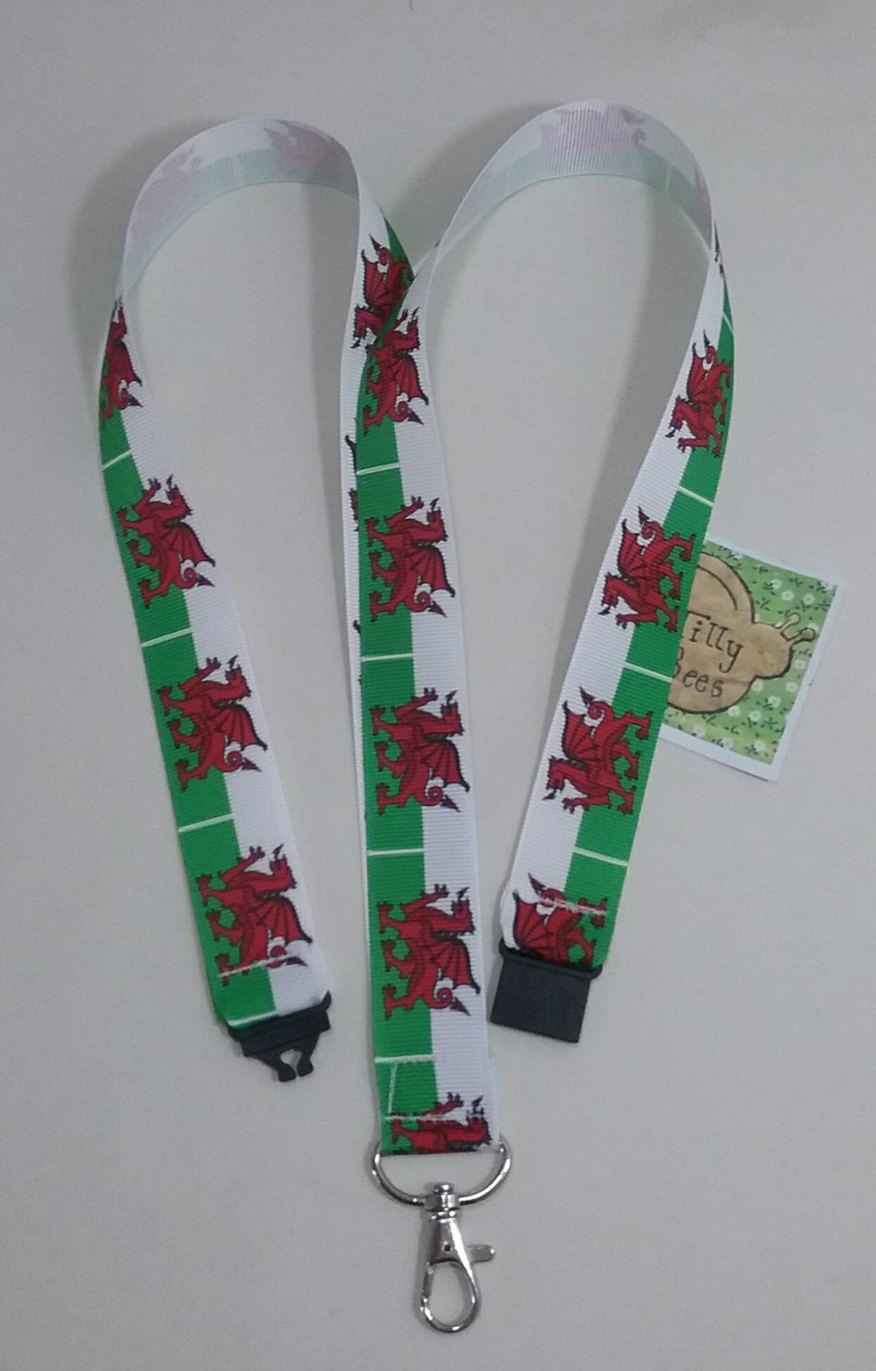 Lanyard Welsh Flag Wales Ensign Ribbon Key ID Badge Holder - Etsy UK