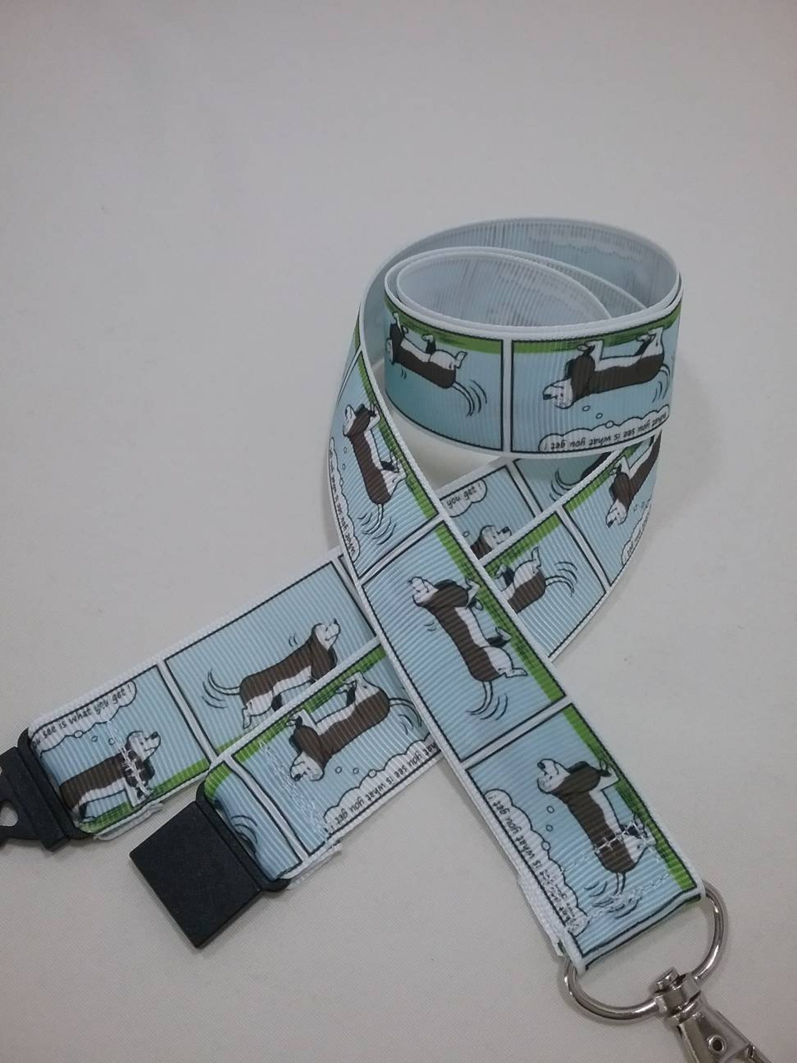 Lanyard Cartoon Basset Hound Dog Blue Ribbon Dog Whistle ID - Etsy