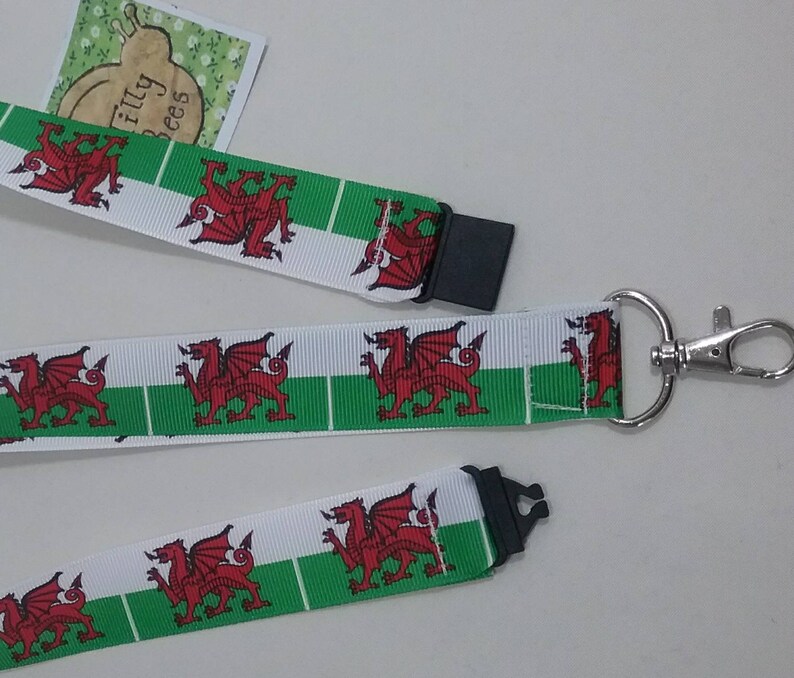 Lanyard Welsh Flag Wales Ensign Ribbon Key ID Badge Holder - Etsy UK