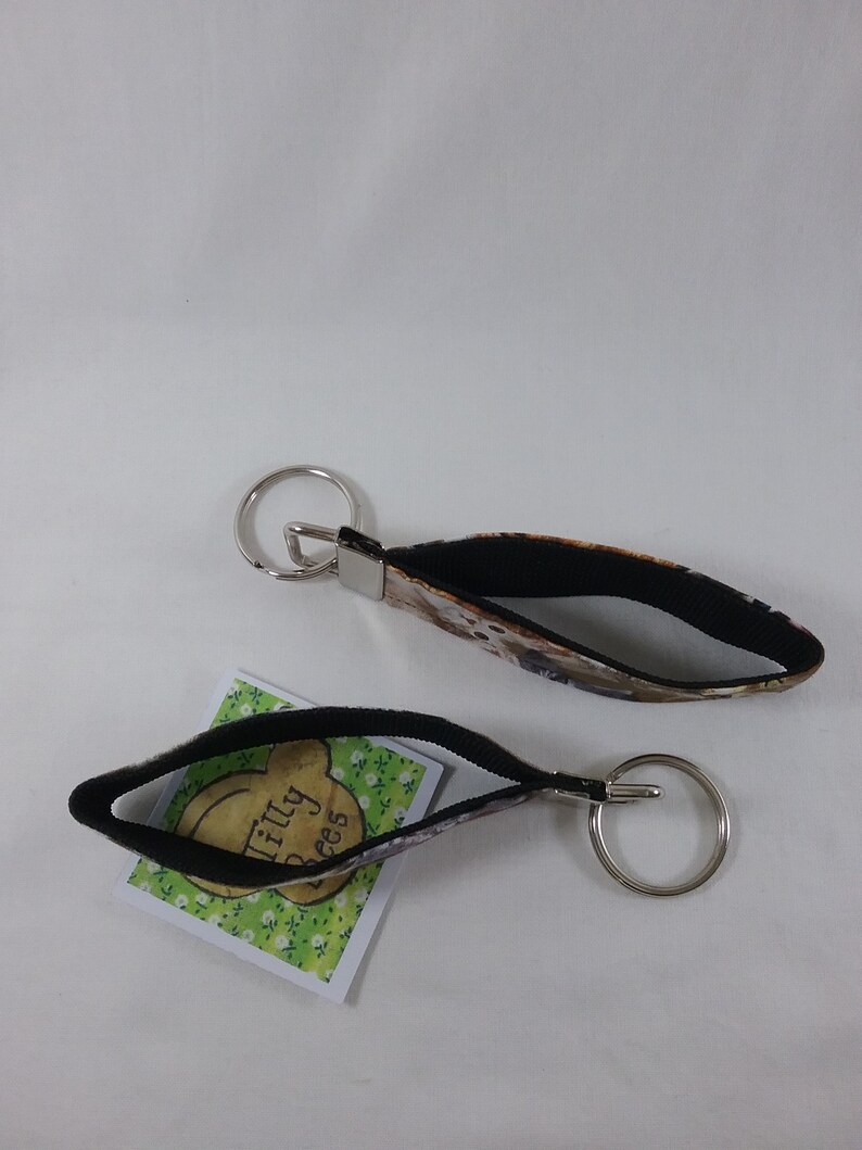 Key Fob Lots of Coloured Cats & Kittens Fabric Handmade Keyfob - Etsy