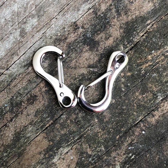 Self-closing Hook Clasp Stainless Steel 21x10mm | Etsy
