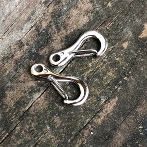 Self-closing Hook Clasp, Stainless Steel, 21x10mm | Triggerfree Hook ...
