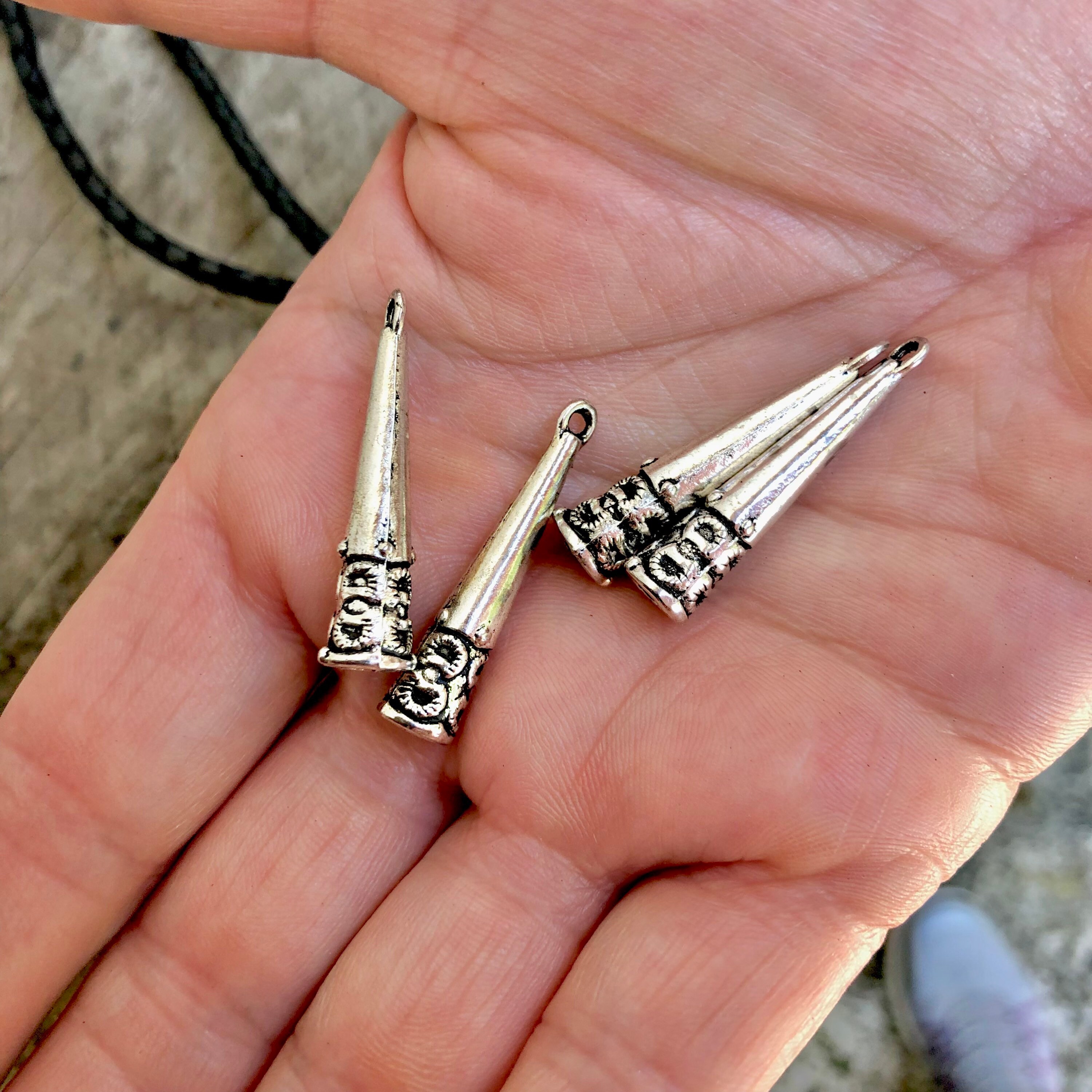 Bolo Tip With Loop 4 Pcs 30x7.5mm Antiqued Silver Finish - Etsy