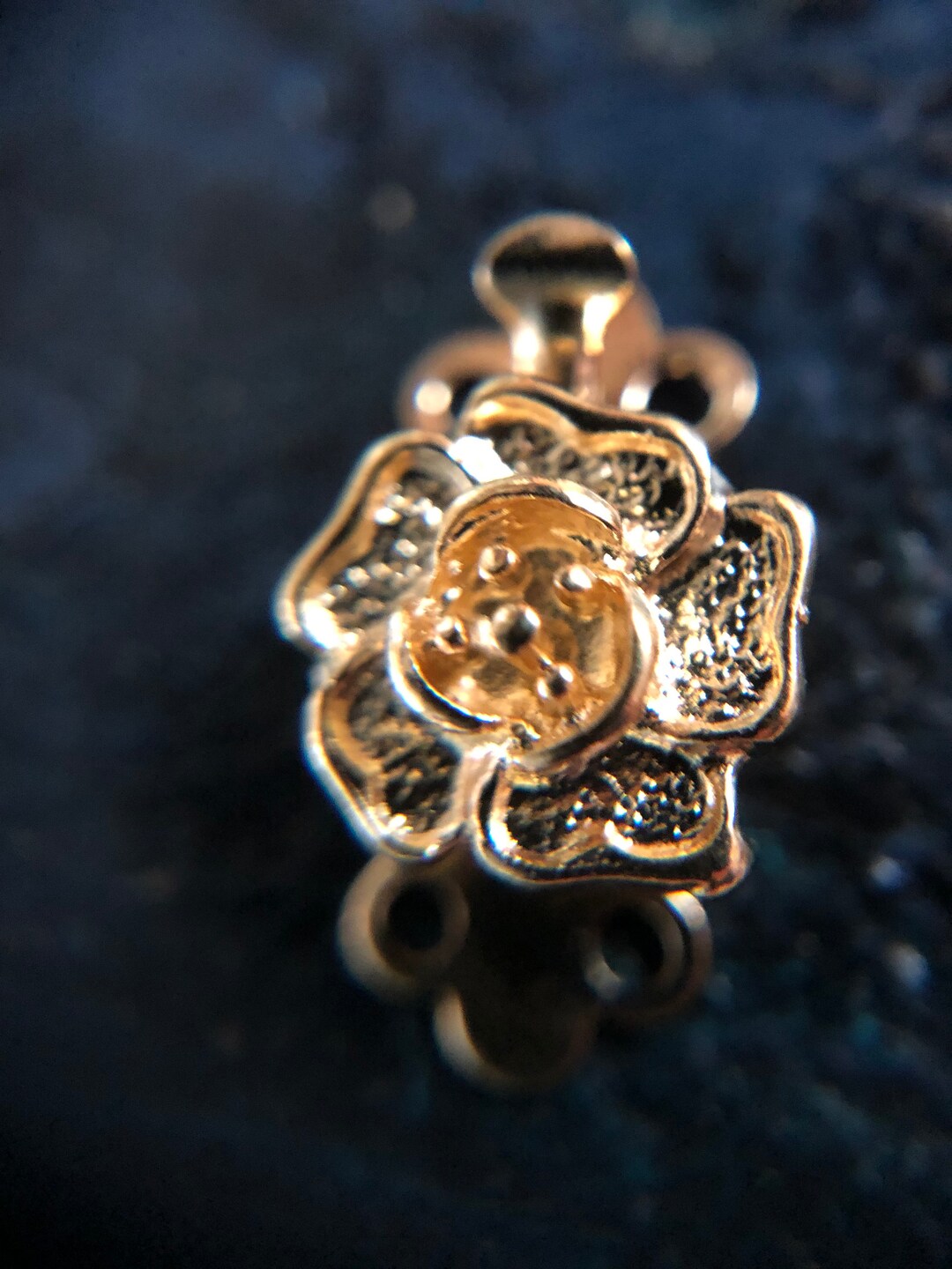 2 Strand Flower Tab Clasp 9mm Set of 3 | Double Strand Tab Clasp, Gold ...