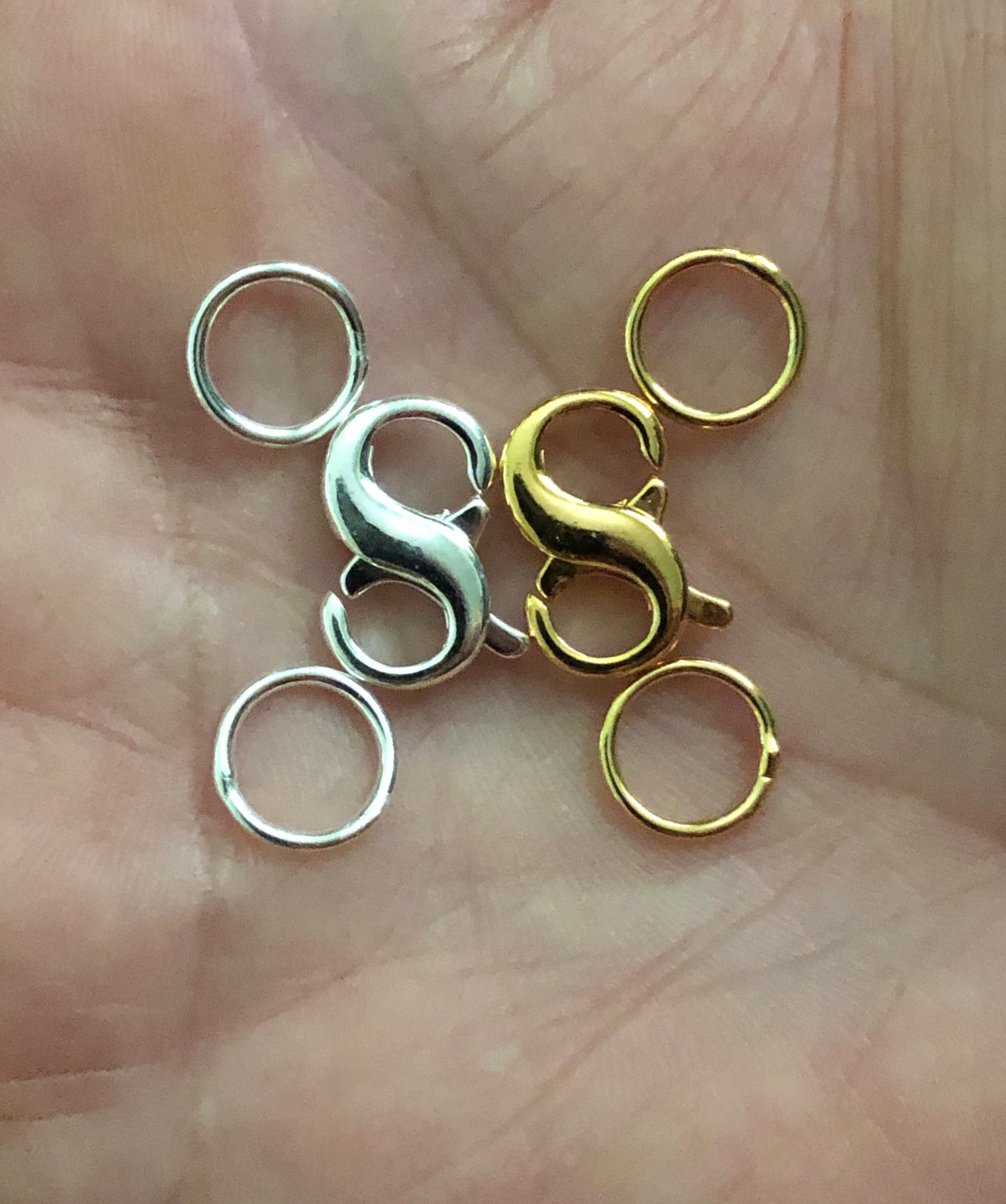 Double Ended Infinity Clasp, 16x9mm, 2-10mm Soldered Rings | Gold GLP ...