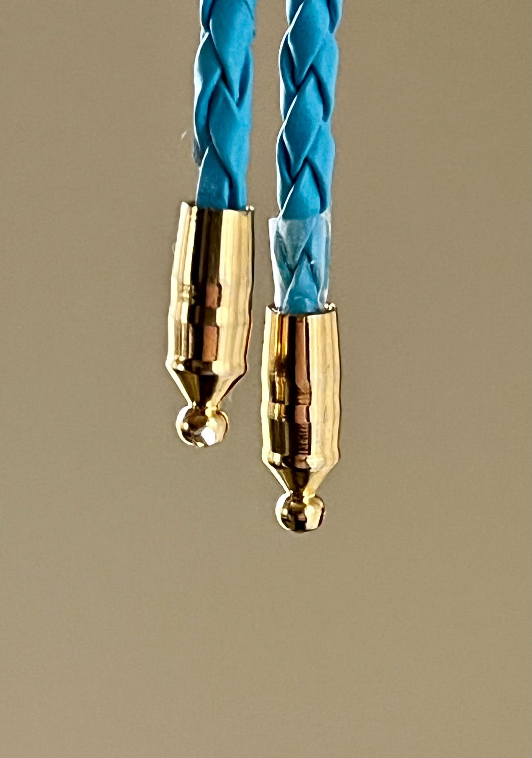 Petit Bolo Tips, Gold, Brass, Pair, 7/8" | 2pcs Gold Glue-in Cone Ends ...