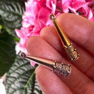Bolo Tip With Loop, 2 Pair, Antiqued Silver or Gold, 4 Pcs, 29x8mm Cone ...