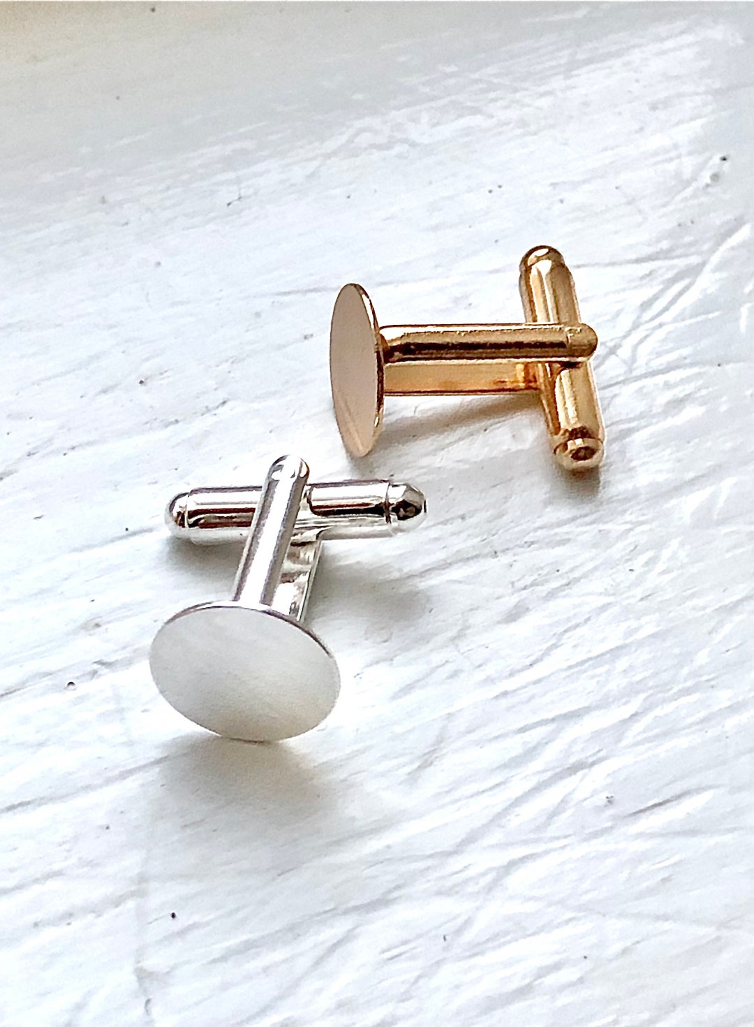 Cufflinks, DIY Cufflink Blank, Silver or Goldplated 12mm Pad | Jewelry ...