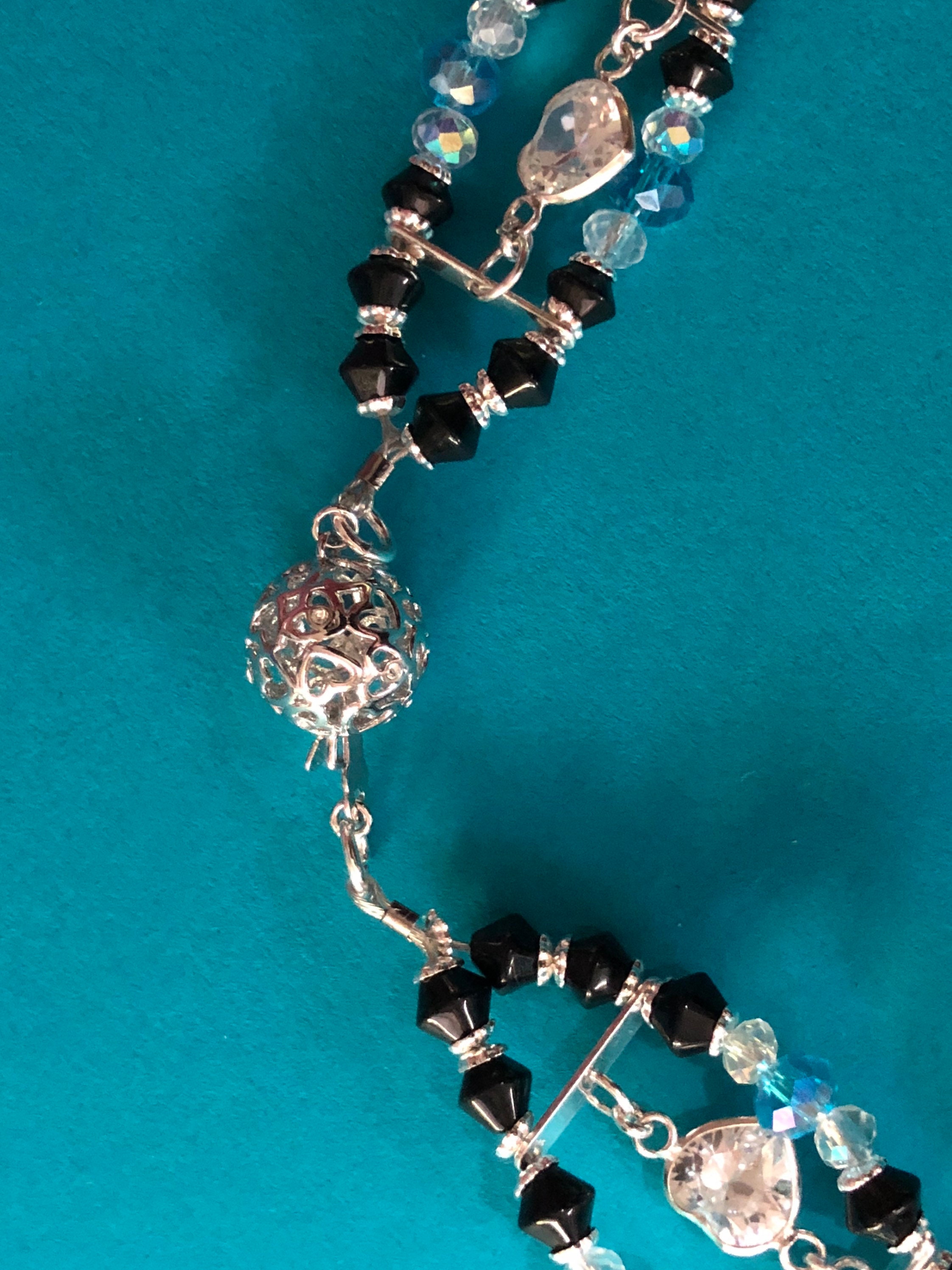 Round Rhodium PL Tab Clasps Heart Design Safety Clasp / | Etsy