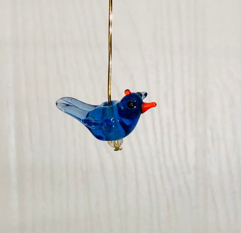 Lampwork Sculpture Beads Blue Frog Red Cardinal Blue Bird - Etsy