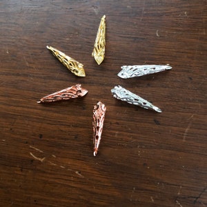Bolo Tips, Cone End Caps, 35x9mm Filigree, Gold, Silver, Copper, Ant ...