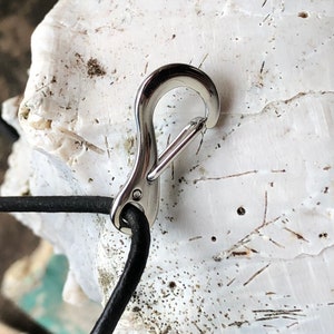 Self-closing Hook Clasp, Stainless Steel, 21x10mm | Triggerfree Hook ...