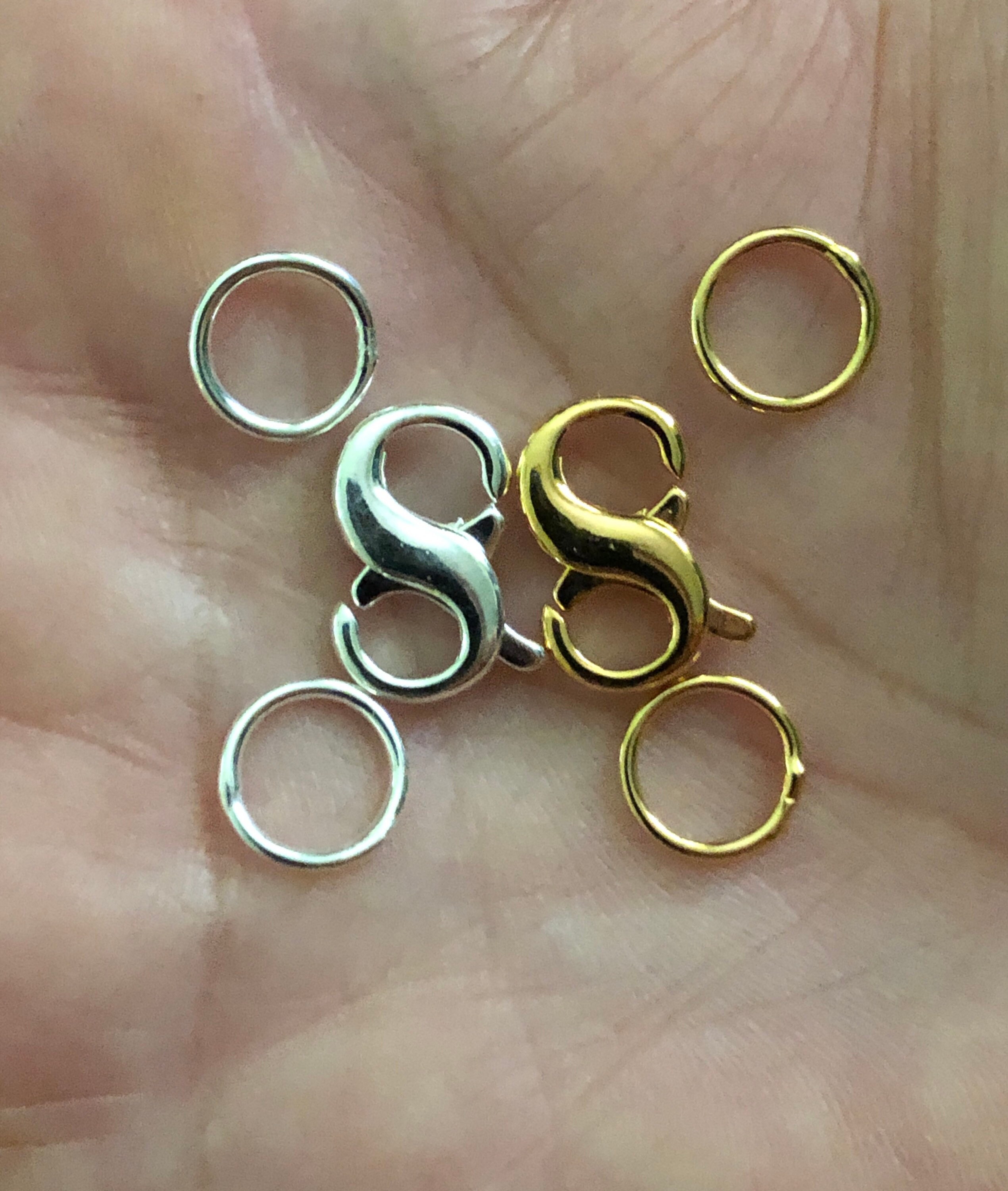 Double Ended Infinity Clasp 16x9mm 2-10mm Soldered Rings / | Etsy