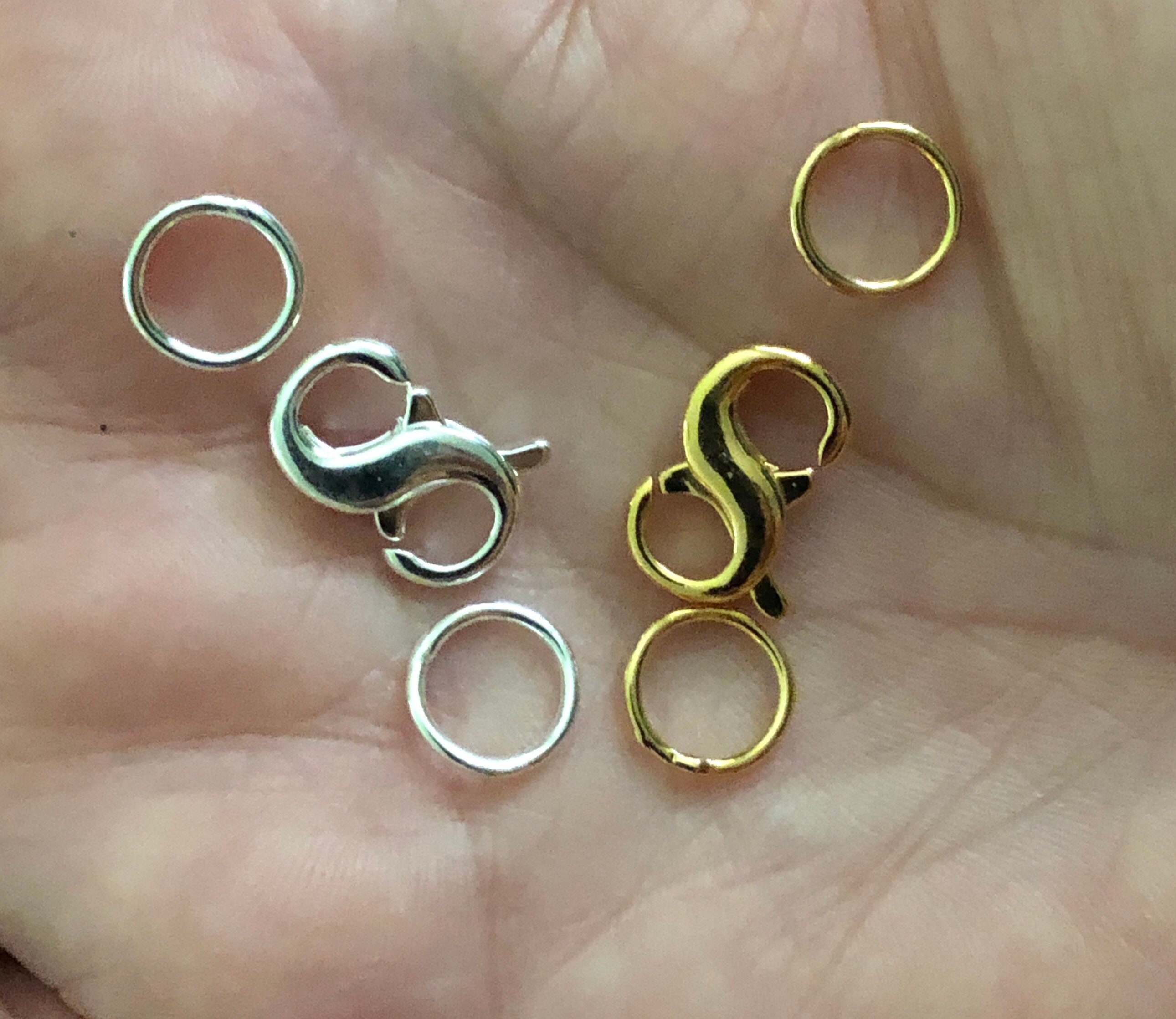 Double Ended Infinity Clasp, 16x9mm, 2-10mm Soldered Rings | Gold GLP ...