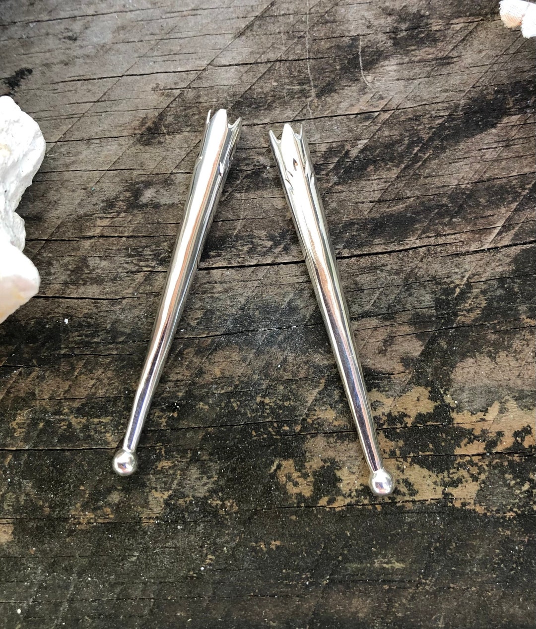 Bolo Tips, Sterling Silver, Etched, Xlong 55x6mm, Seamless, Silver ...