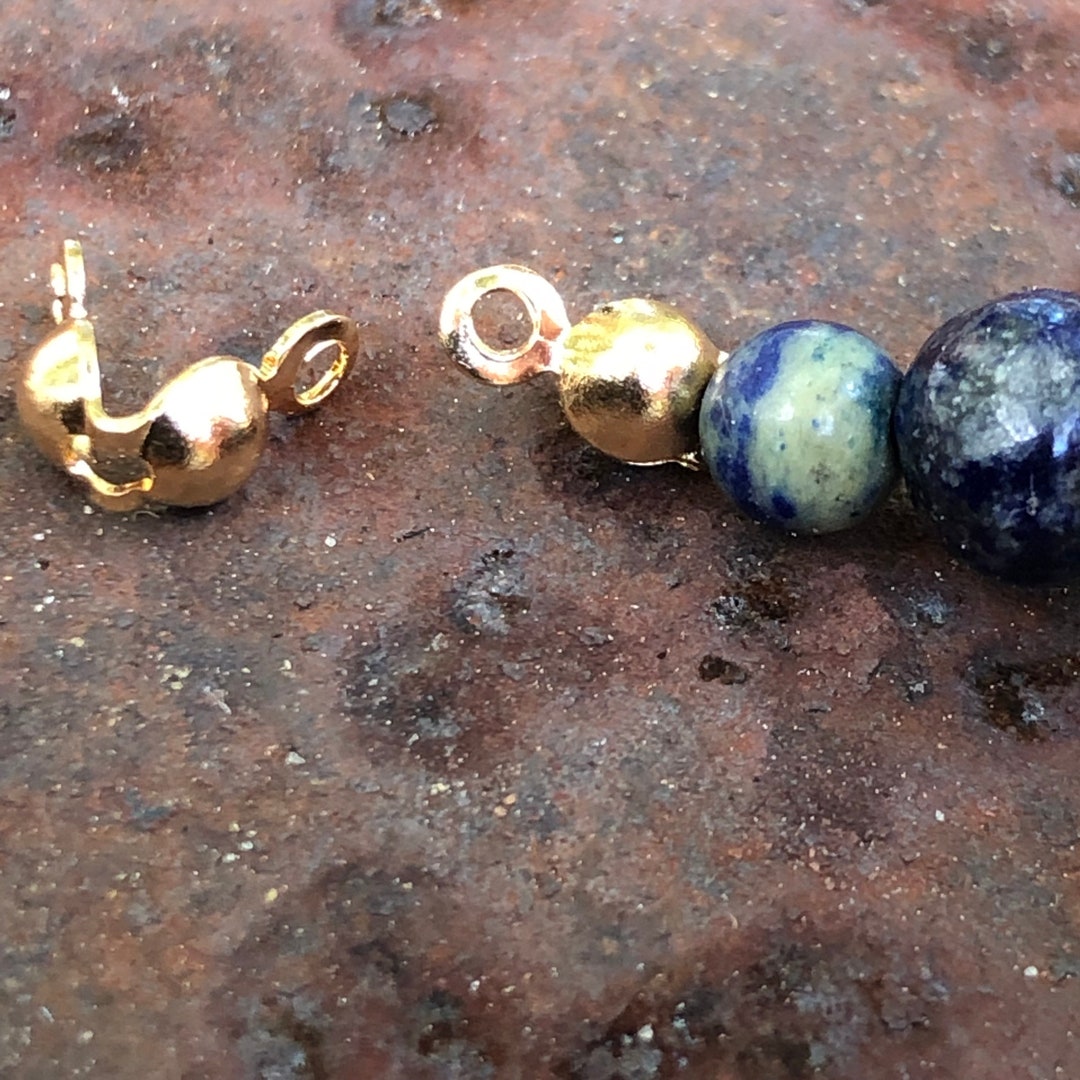 Crimp Covers, Clamshell, 50 Pcs Gold Plated Brass, Knot Covers, Bead ...