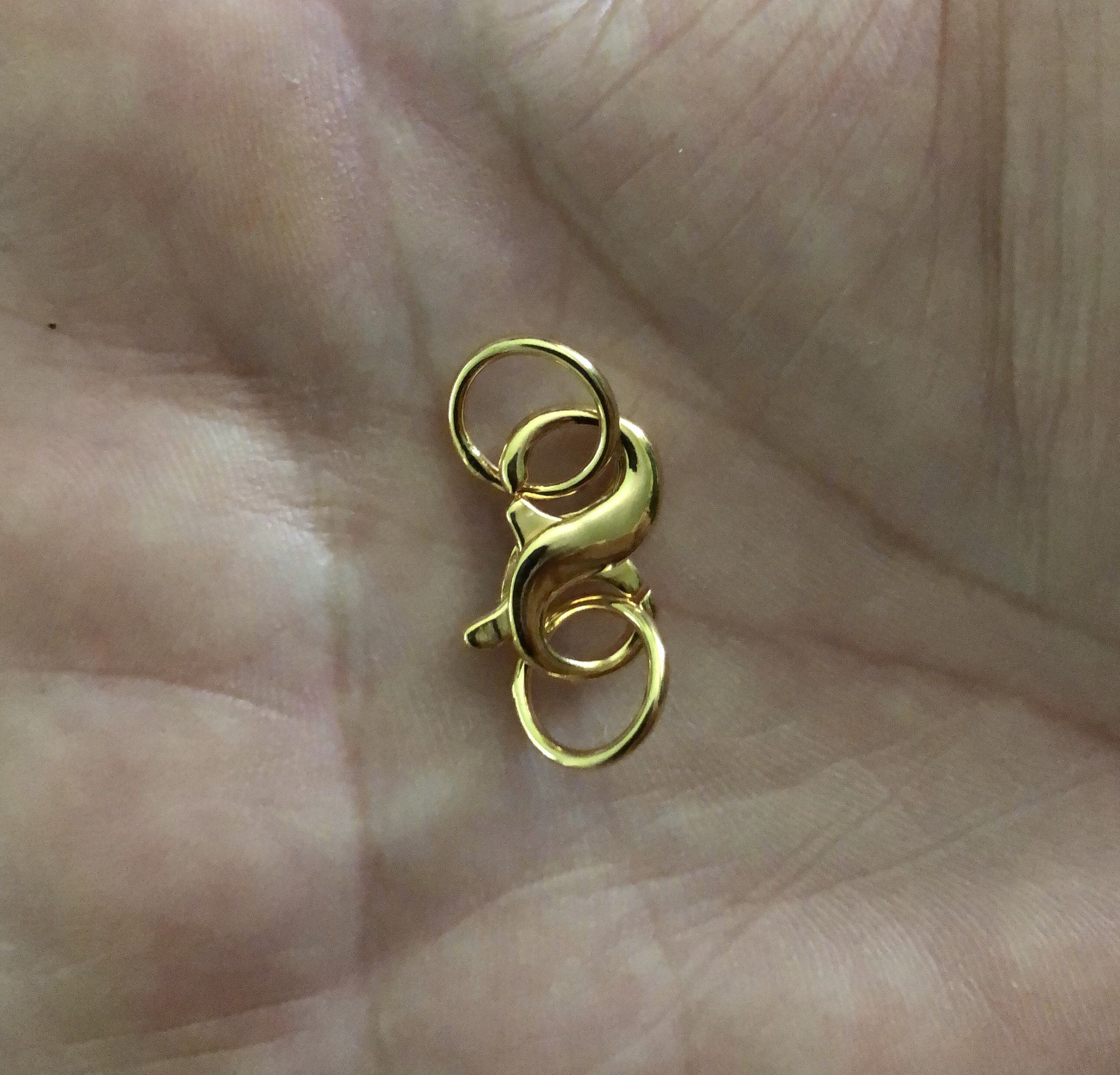 Double Ended Infinity Clasp 16x9mm 2-10mm Soldered Rings / | Etsy