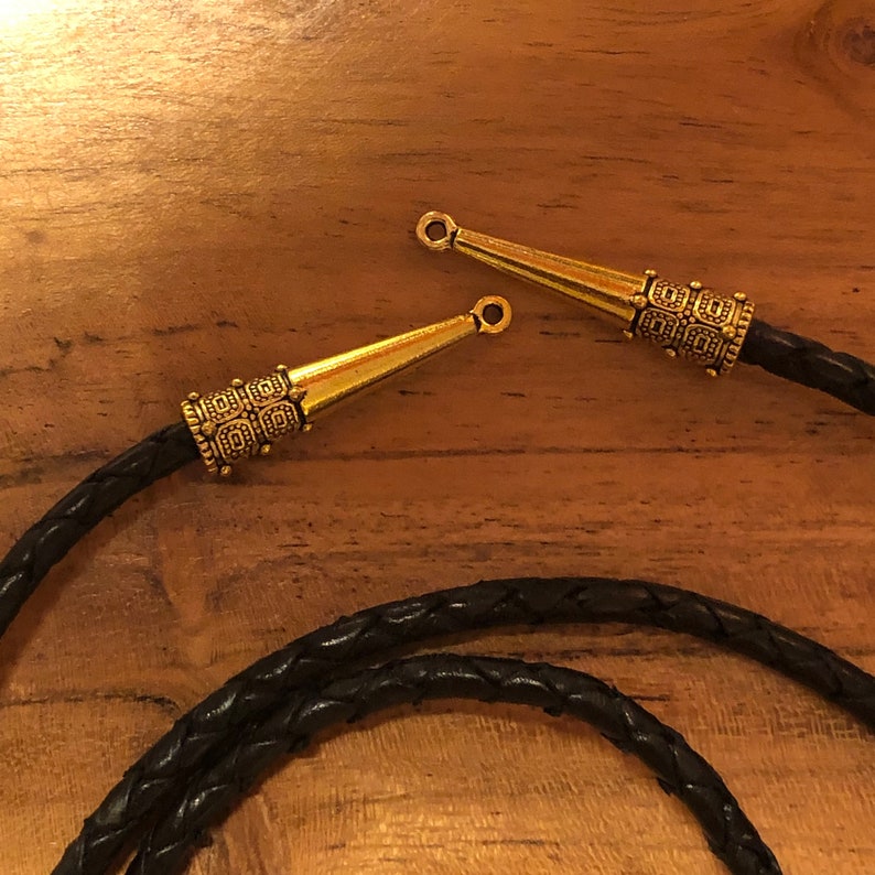 Bolo Tip With Loop 2 Pair Antiqued Silver or Gold 4 Pcs - Etsy