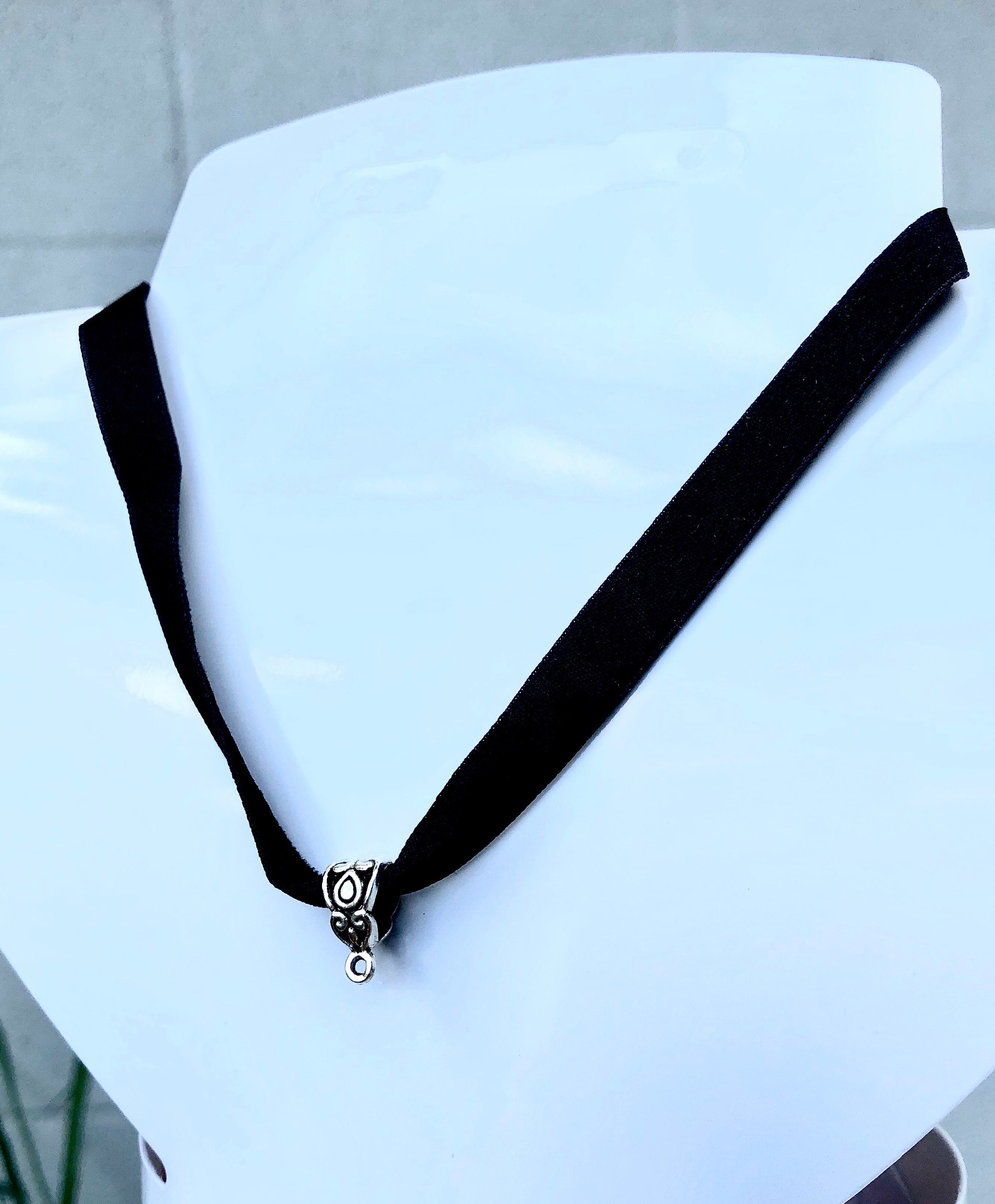 Black Ribbon Chokers Assorted Set of 2 / Velvet Choker Lace | Etsy