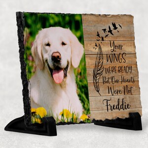 Dog Memorial Slate, Pet Memorial Gift, Memorial Plaque, Memorial Gift ...