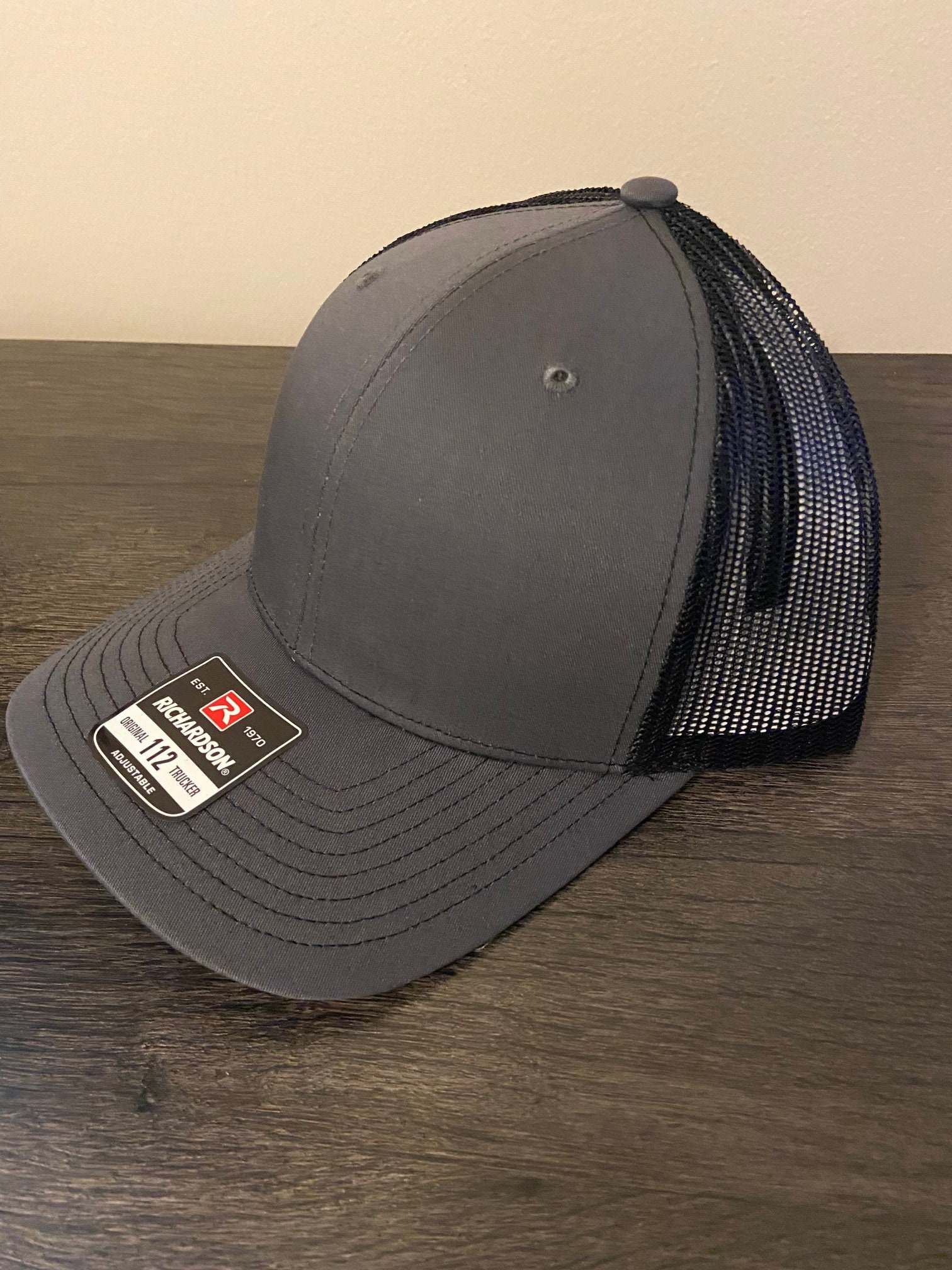 Blue Collar Dollars Leather Patch Trucker Hat - Etsy