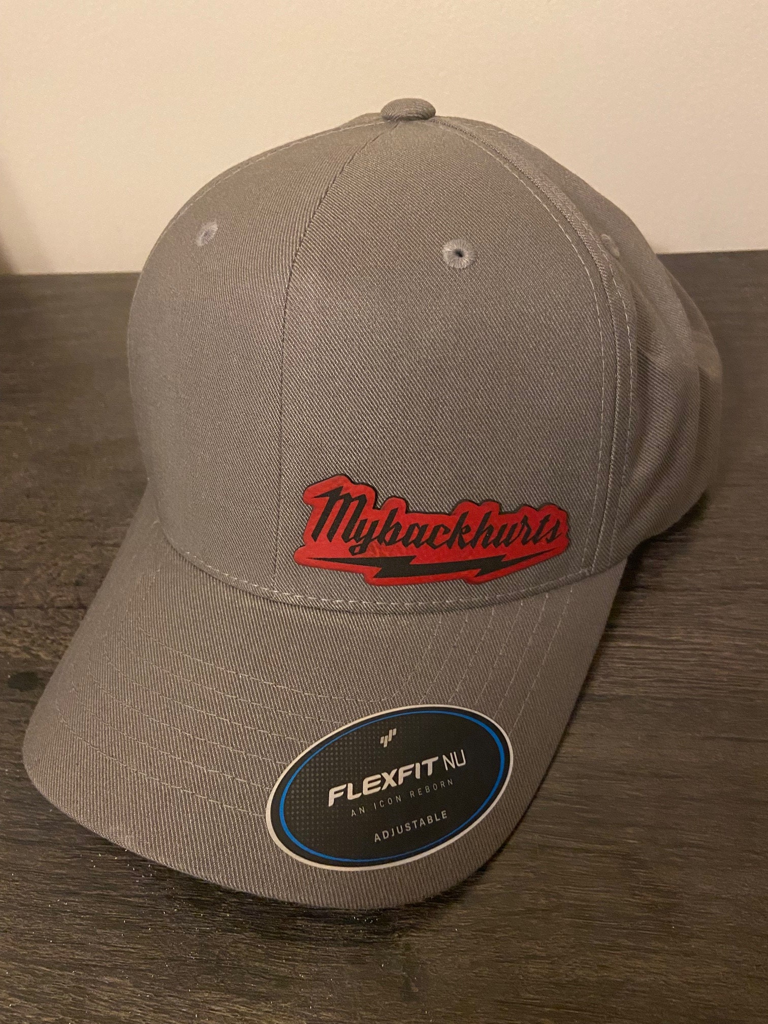 My Back Hurts Red Leather Patch Trucker Hat Flexfit Snap Back - Etsy