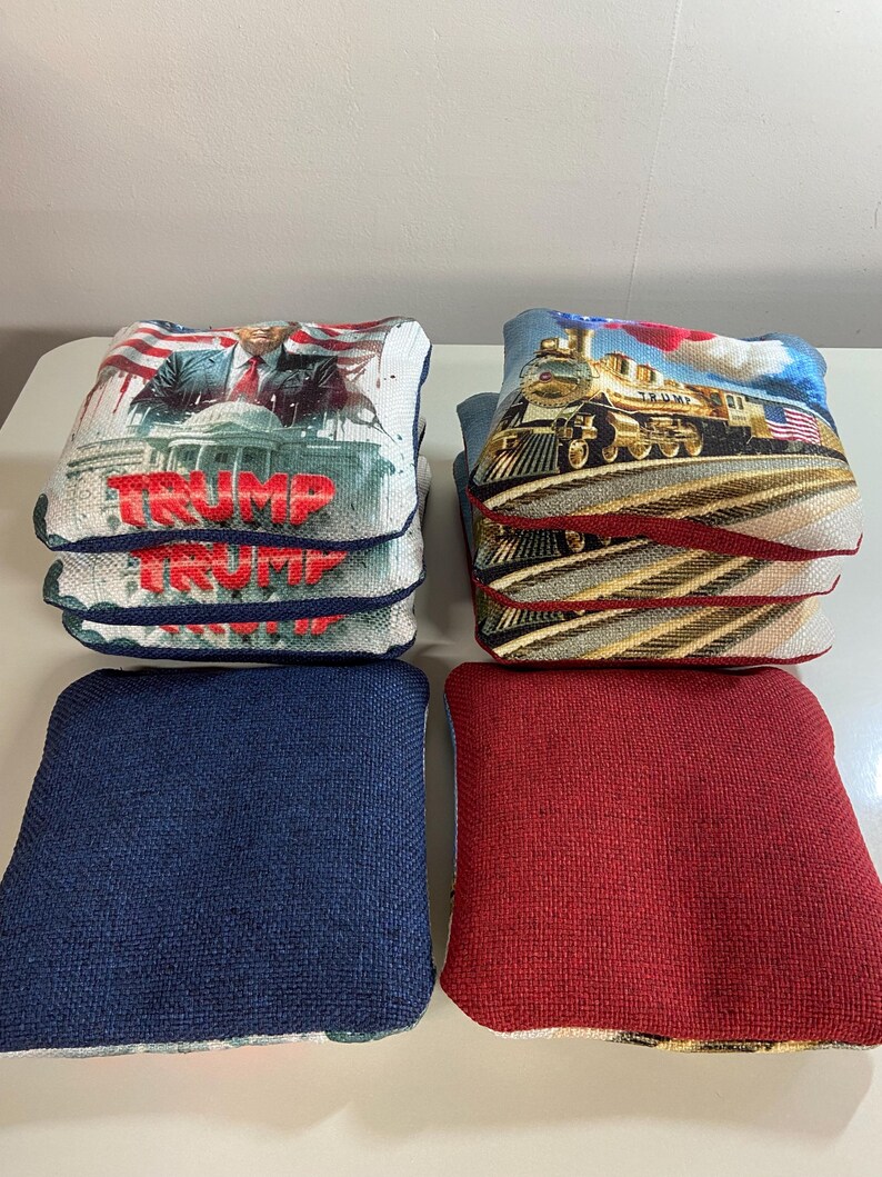 Trump Cornhole Pro Bags Set of 8 Stick N Slide - Etsy