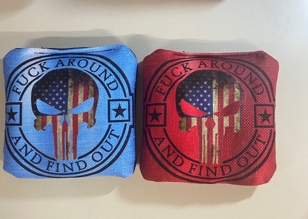 FAFO American Flag Skull Pro Bags Stick N Slide Set of 8 - Etsy