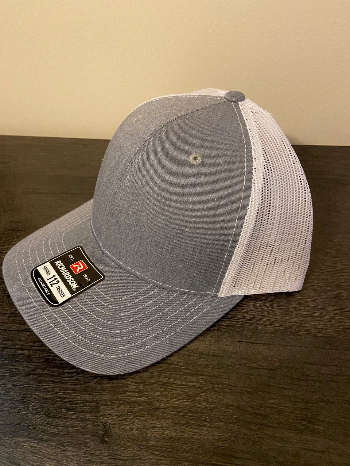 Blue Collar Dollars Leather Patch Trucker Hat - Etsy