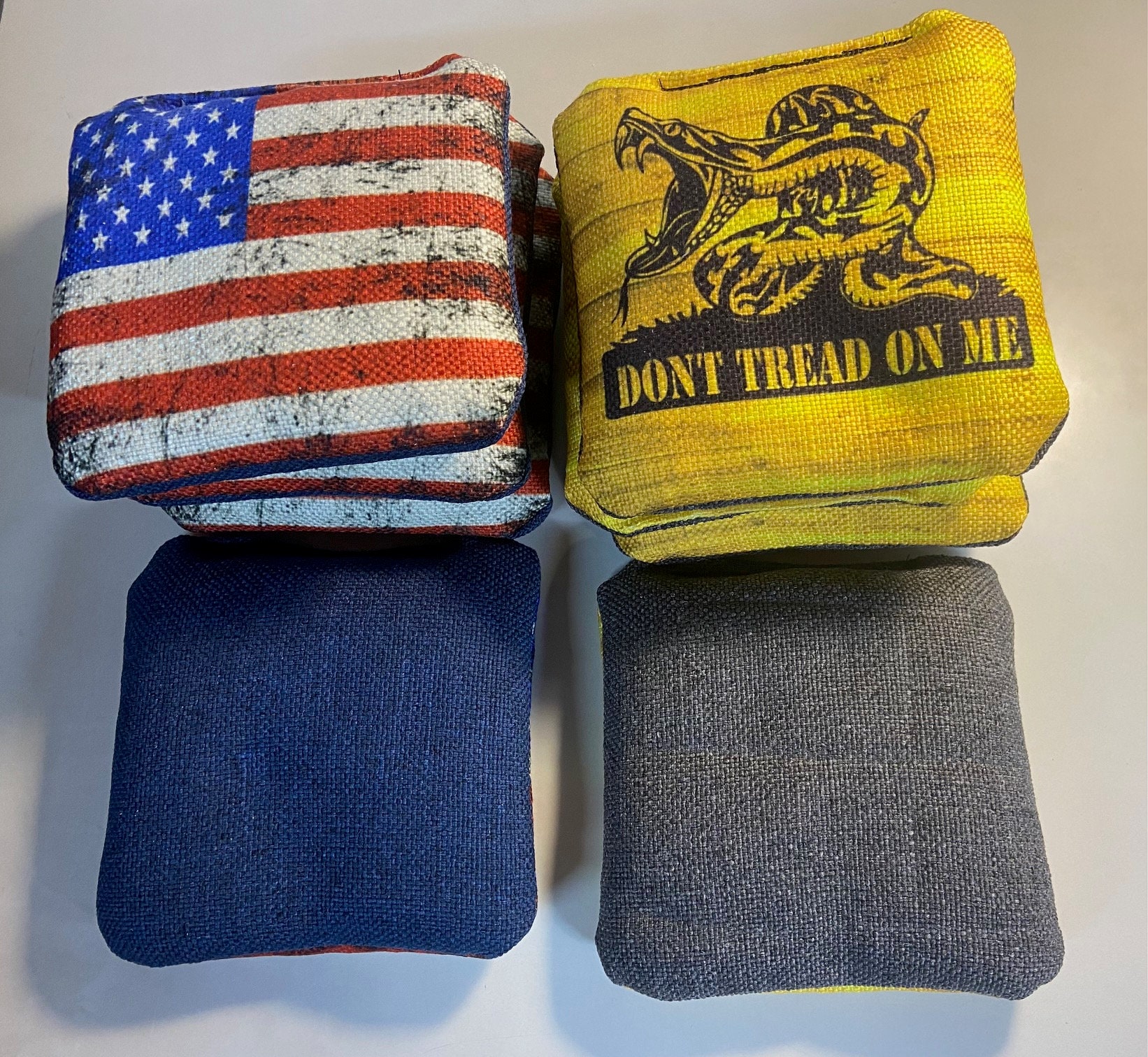 Don't Tread on Me Cornhole Pro Bags Set of 8 - Etsy